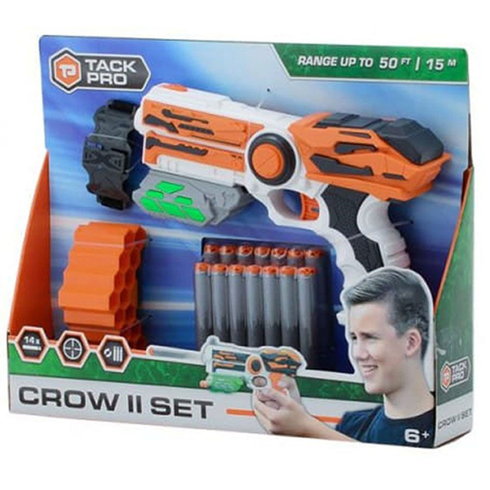 Buy Tack Pro Crow II Foam Blaster With 14 Darts & Accessories in UAE ...