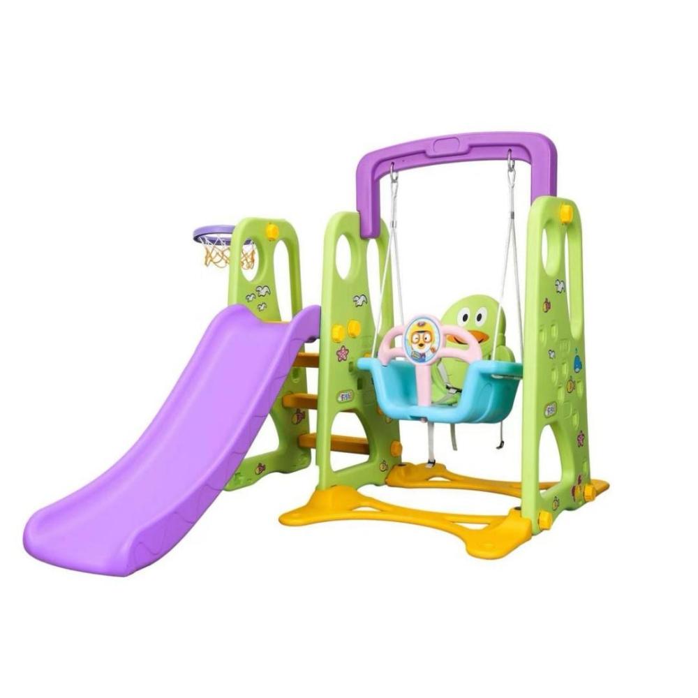 Buy Little Angel Kids Slide And Swing 3-In-1 Activity Playset in UAE ...
