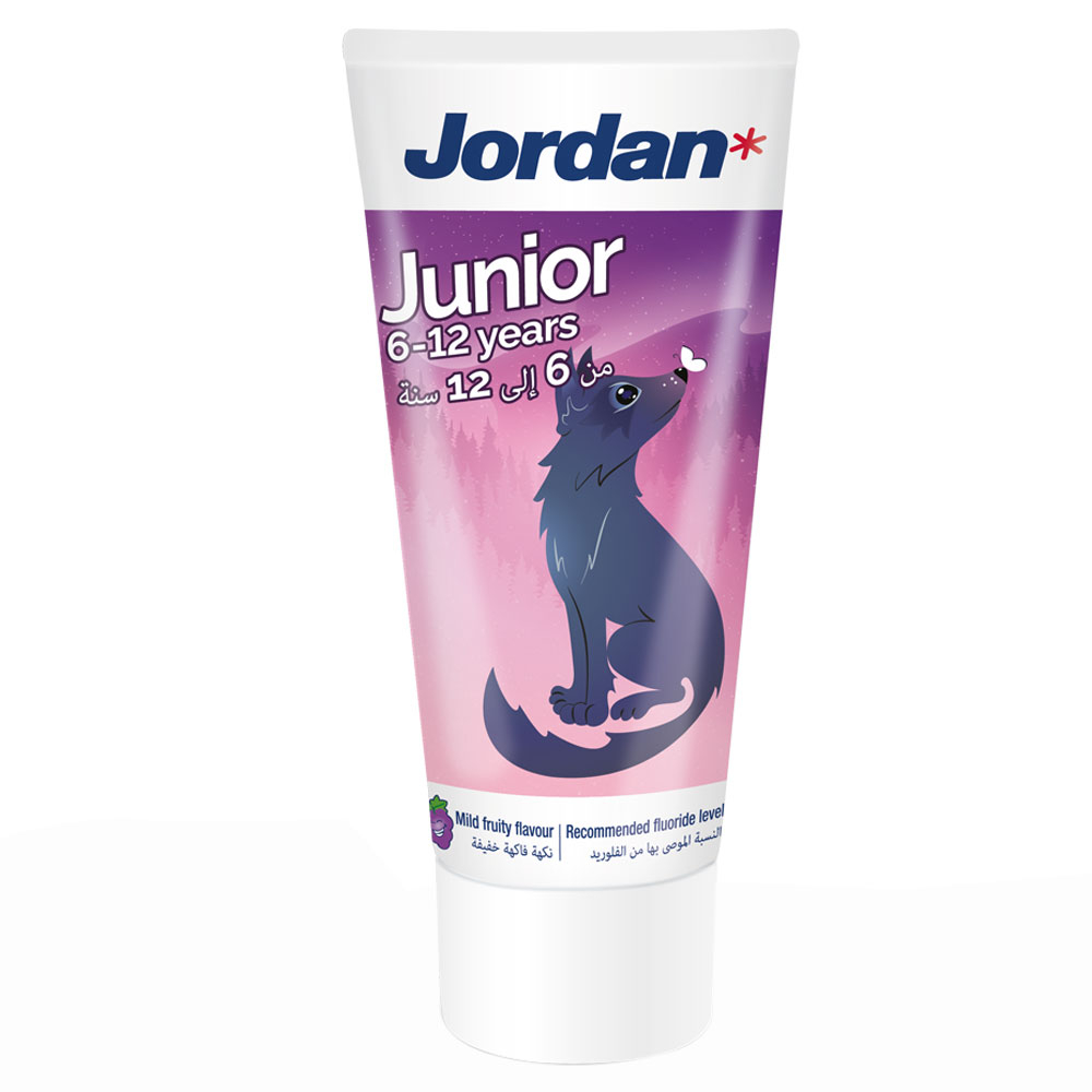 Buy Jordan - Junior Toothpaste 50ml (6-12 Years) - Wolf in UAE | Mumzworld