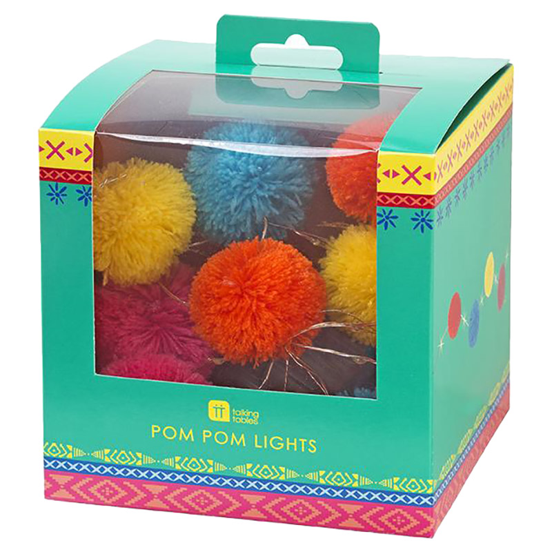 Buy Talking Tables - Boho Mix Pom Pom Lights - 2M in KSA | Mumzworld