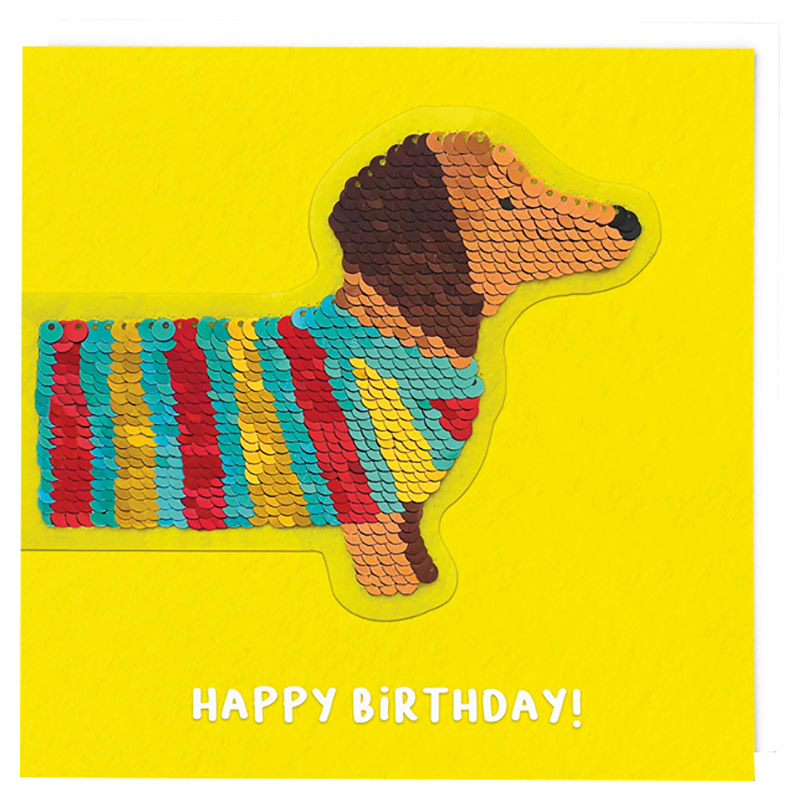 Buy Redback Cards - Sequin Dog Birthday Card in UAE | Mumzworld