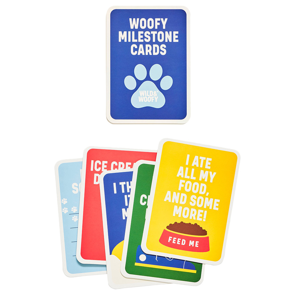 Buy Wild & Woofy - Dog Milestone Cards in UAE | Mumzworld