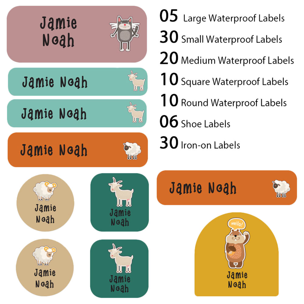 Buy My Labels - Shoe & Iron On Waterproof Labels - Goat & Sheep in UAE ...