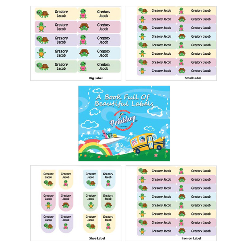 Buy Printshop - Personalised Waterproof Labels Set - Turtle Online ...