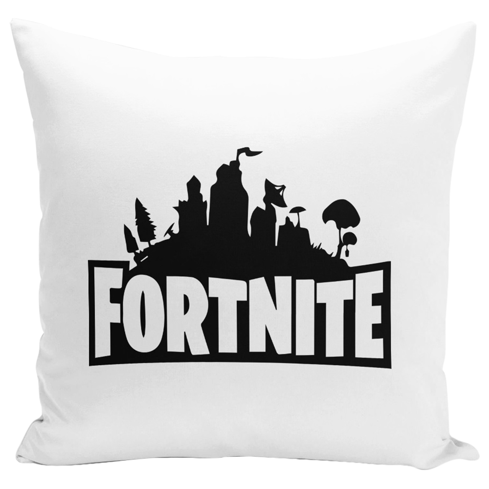 Buy Loud Universe - Fortnite Logo Square Throw Pillow - White in UAE ...