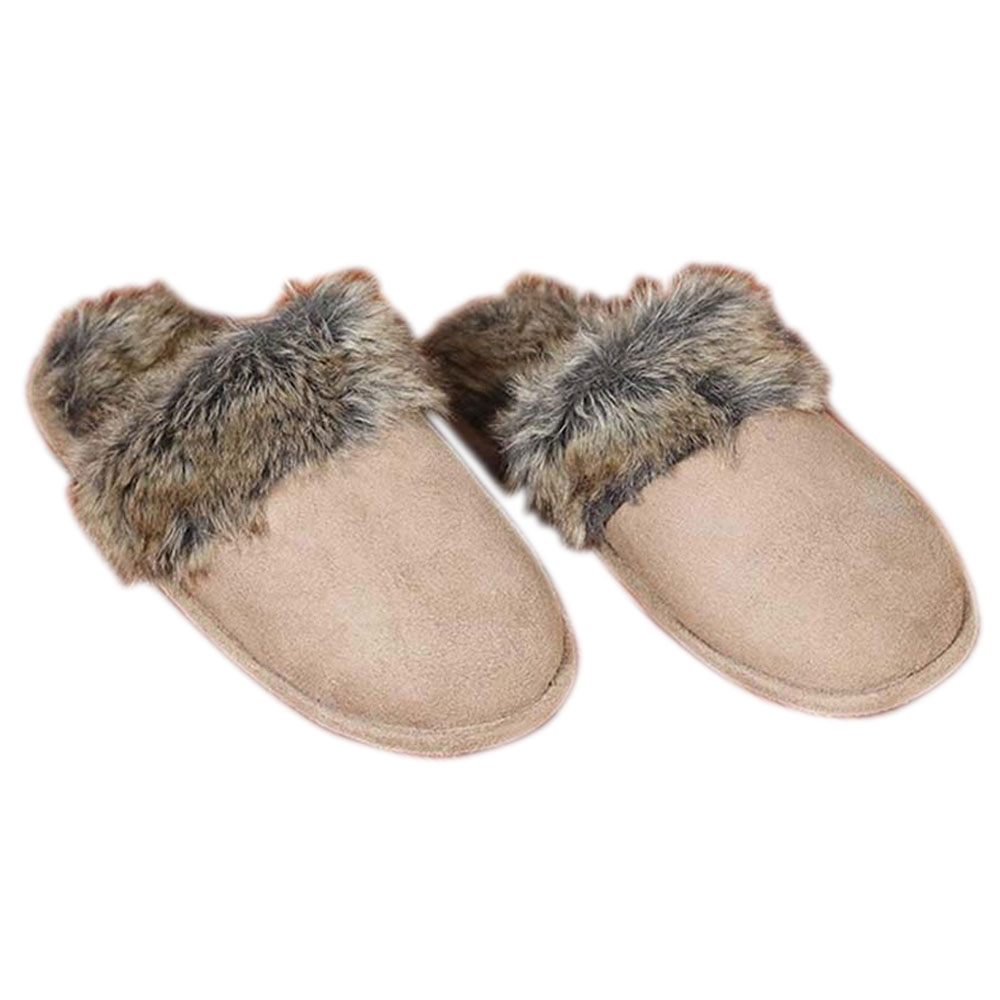 Buy Lavatelli - Kanguru Baboosh Fur Slippers - Brown in UAE | Mumzworld