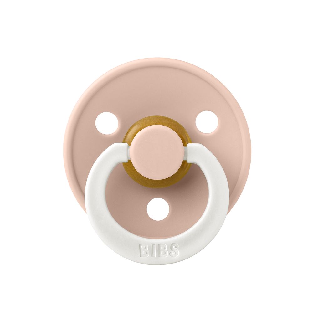 Buy Bibs - Colour Flow Pack Latex S1 Pacifier - Blush Glow in UAE ...
