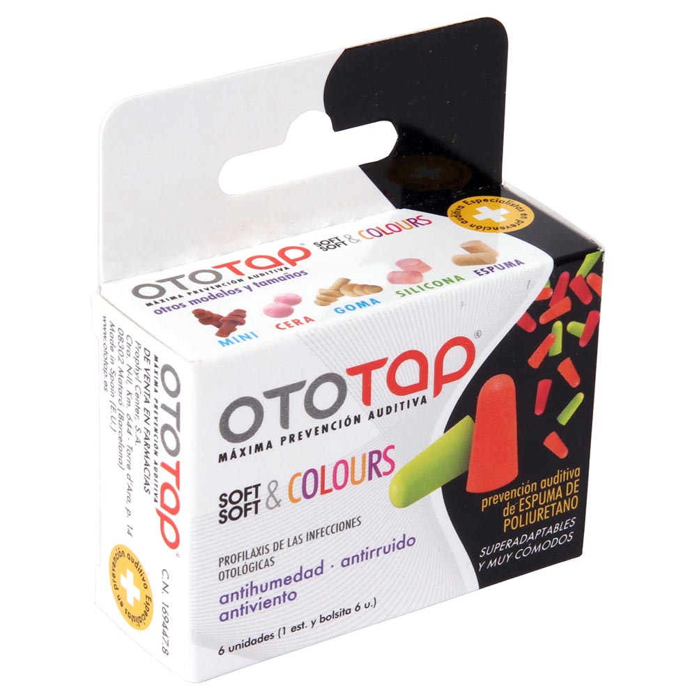 Buy Prohima - OtoTap Color Foam Ear Plugs Packet - 6pc in KSA | Mumzworld