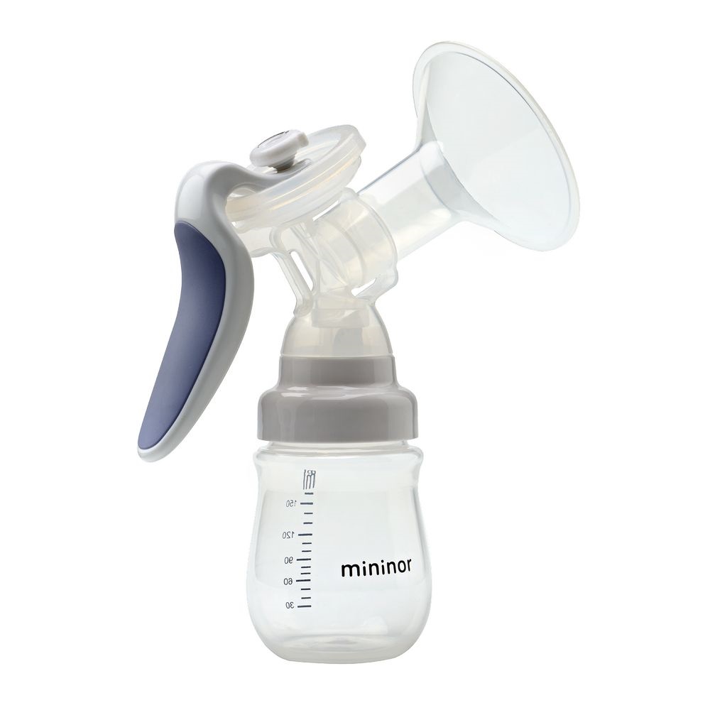Buy Mininor - Manual Breast Pump - White in UAE | Mumzworld