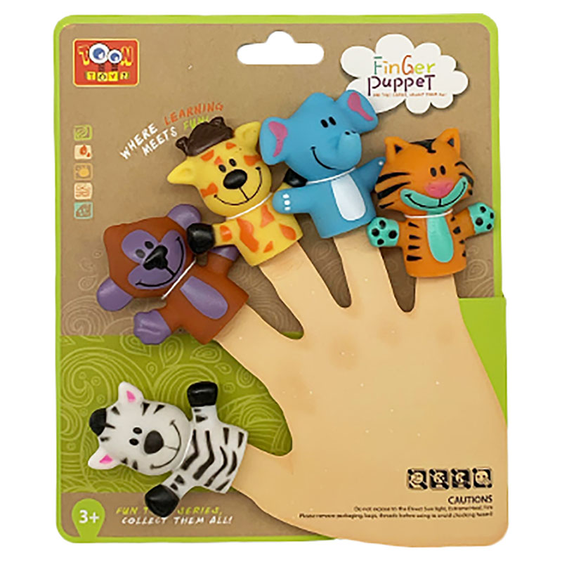 Buy Toon Toyz - Finger Puppets - Zoo Animals in KSA | Mumzworld