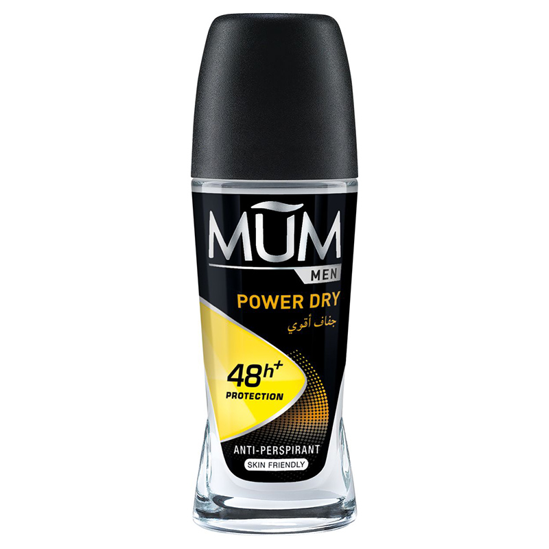 Buy Mum - Deodorant Roll-On 50ml - Men Power Dry - Black/Yellow in UAE ...