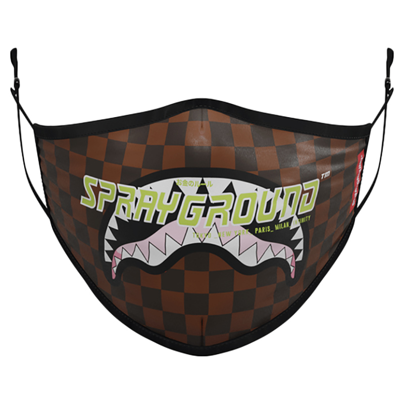 Buy Sprayground - Thunder Shark Logo Sip Face Mask - Brown in UAE ...