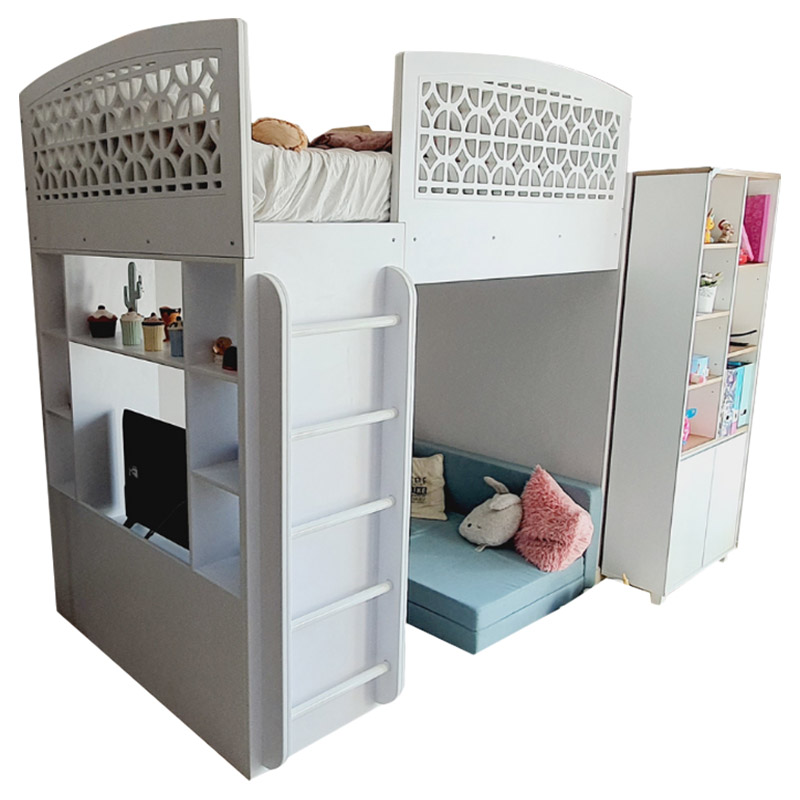 Buy Moon Kids - Bunk Bed with Cosy Corner in UAE | Mumzworld