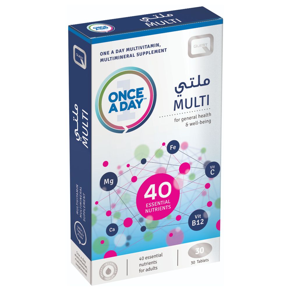 Buy Quest - Once A Day Multi Vitamin - 30 Tablets in KSA | Mumzworld