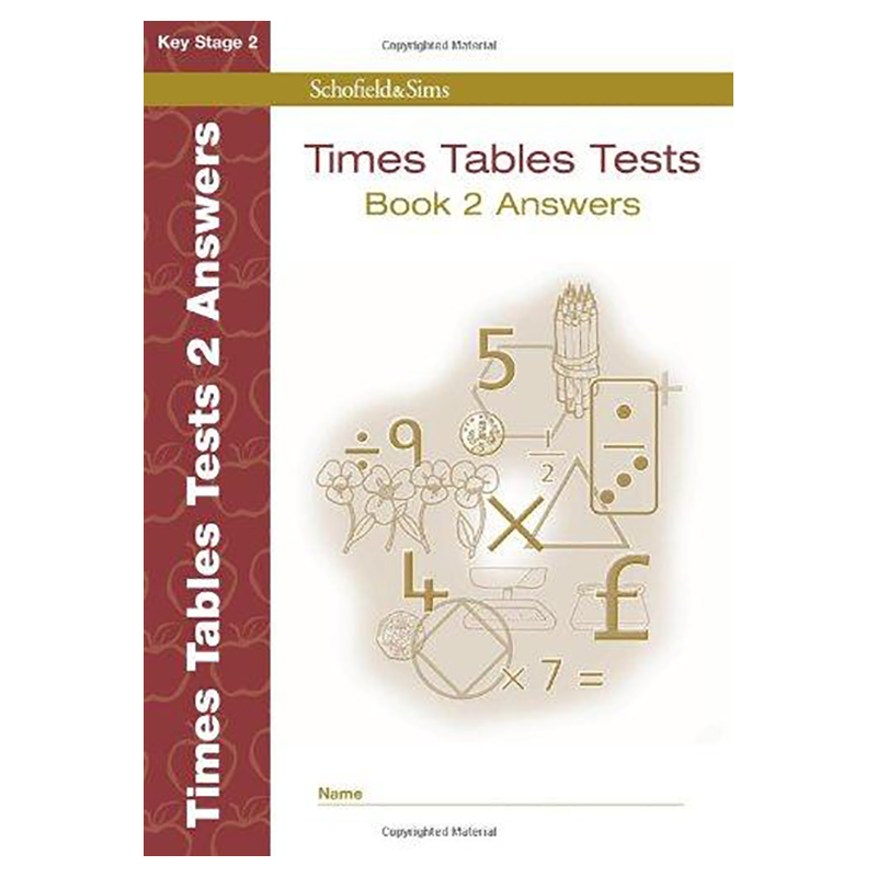 Buy Times Tables Tests Book 2 Answers in UAE | Mumzworld