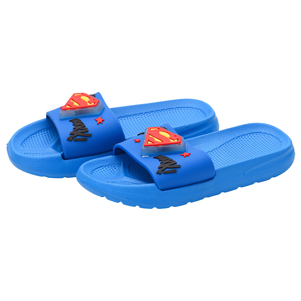 Buy DC - Superman Slippers With Lights - Blue in KSA | Mumzworld