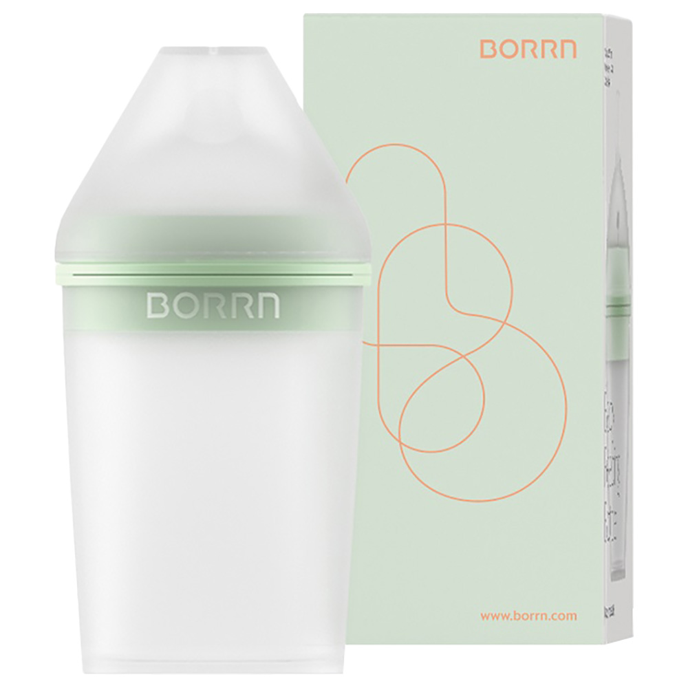 Buy BORRN Silicone BPA Free Non-Toxic Feeding Bottle 240ml Green in UAE ...