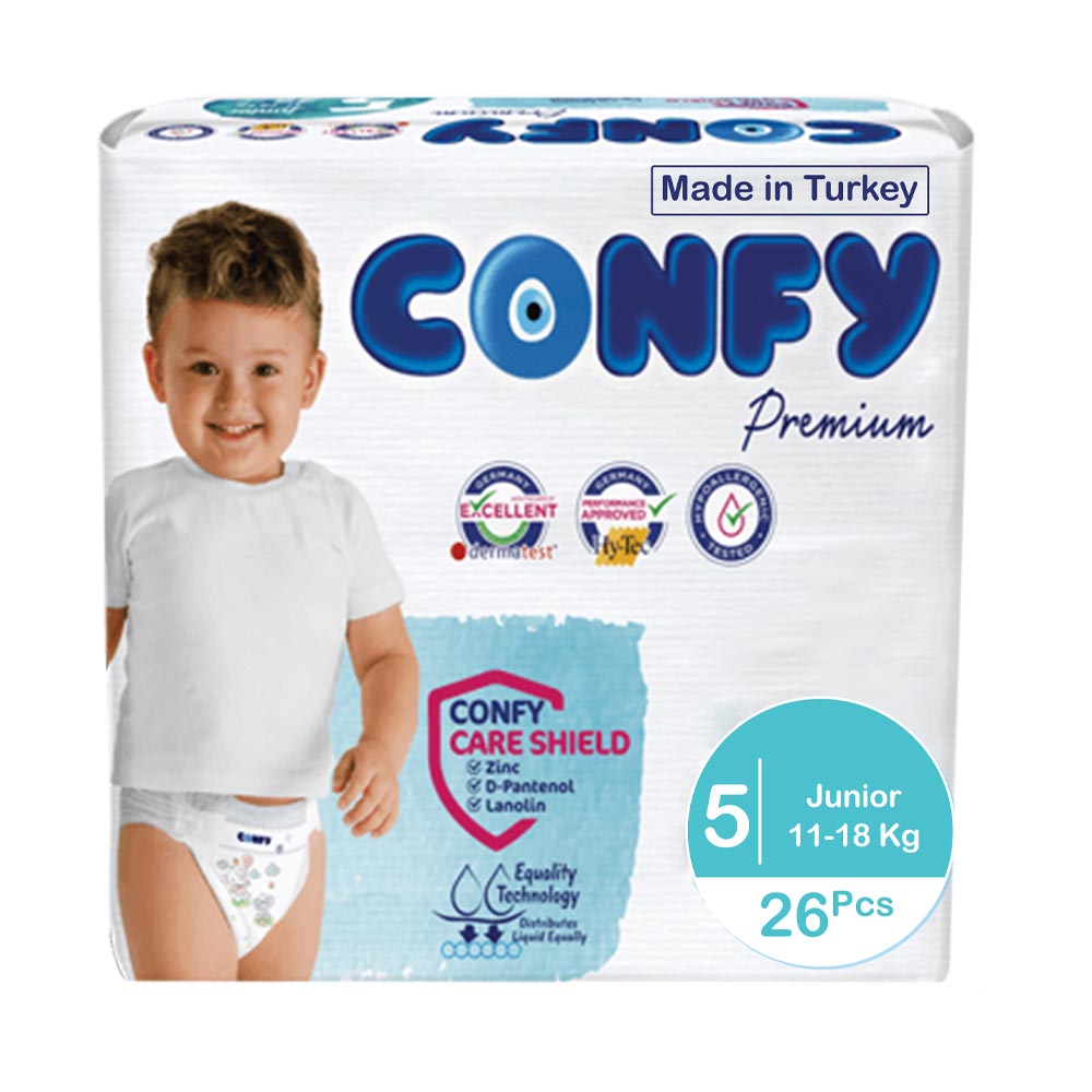 Buy Confy - Premium Baby Diapers Eco Single Pack - Junior Size 5 - 12 ...