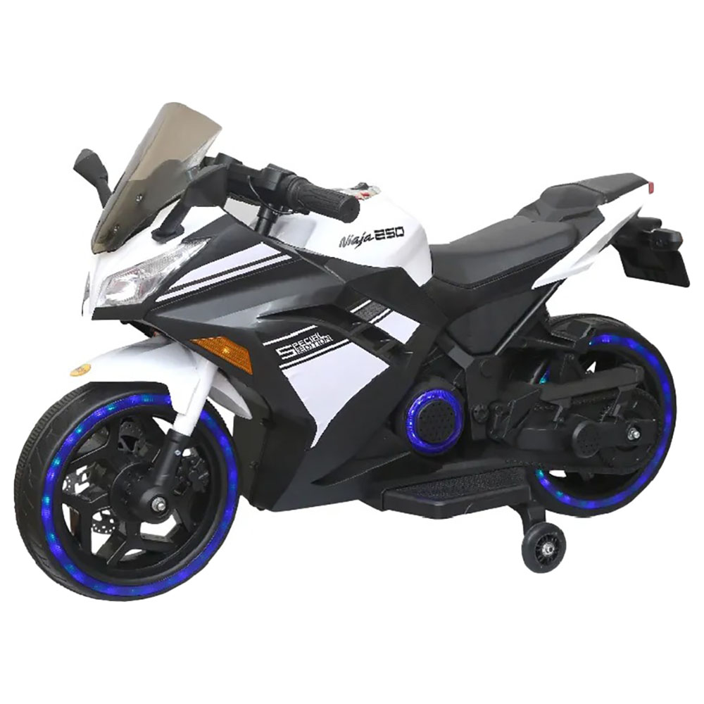 Buy Megastar - Kids Ride-on Speed Triple GX50 Motorcycle 12V - White in ...