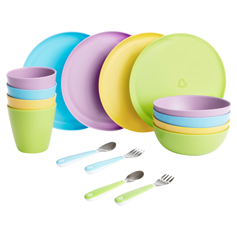 Buy Munchkin - Toddler Dining Set with Splash Utensils 16pcs in UAE ...