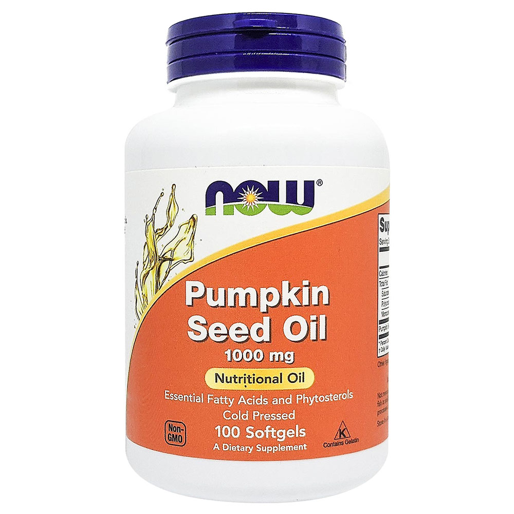 Now Foods - Pumpkin Seed Oil 100Mg 100 Softgels | Buy at Best Price ...
