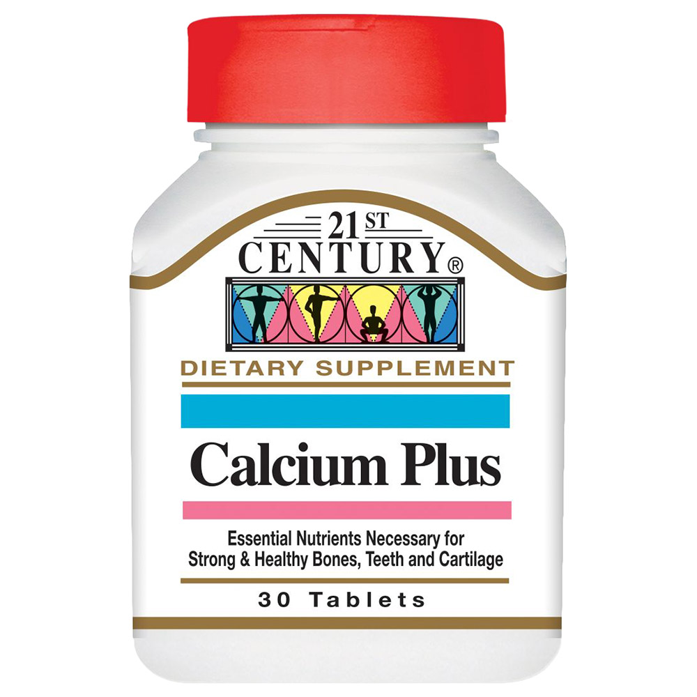 Buy 21st Century - Calcium Plus 30 Caplets in UAE | Mumzworld