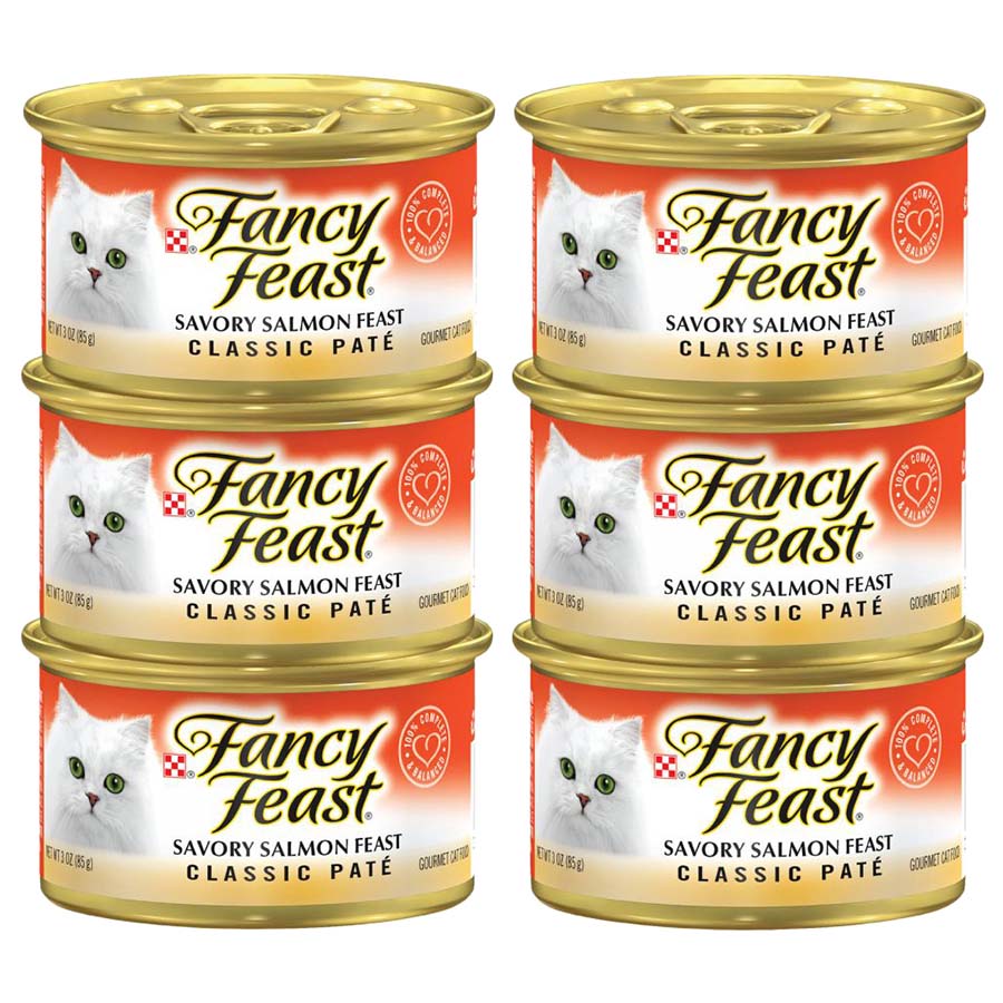 Buy Purina Fancy Feast - Salmon Cat Food 85g (5+1) in KSA | Mumzworld