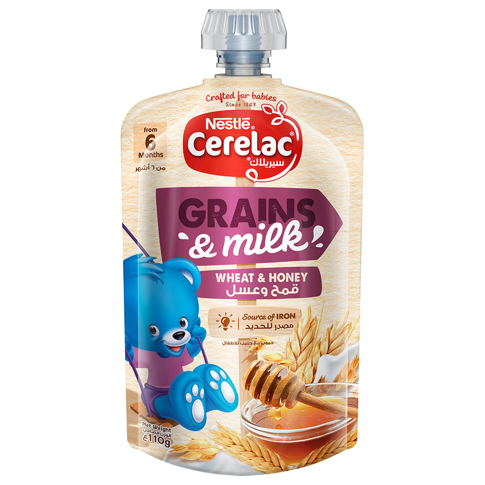 Buy Nestle - Cerelac Grains, Milk Wheat & Honey 110G in UAE | Mumzworld