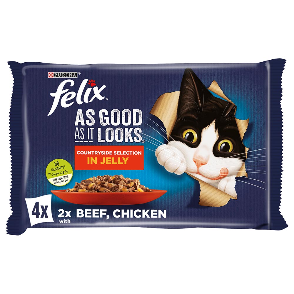 Buy Felix - Naturally Delicious Cat Food 85g - Pack of 4 in UAE | Mumzworld