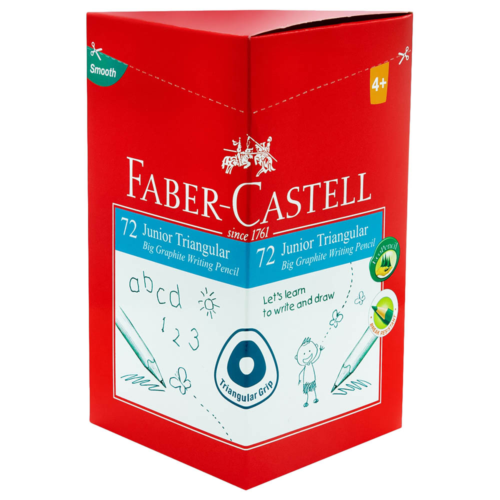 Buy Faber-Castell - Junior Triangular Graphite Pencil 2B - 72pcs in KSA ...