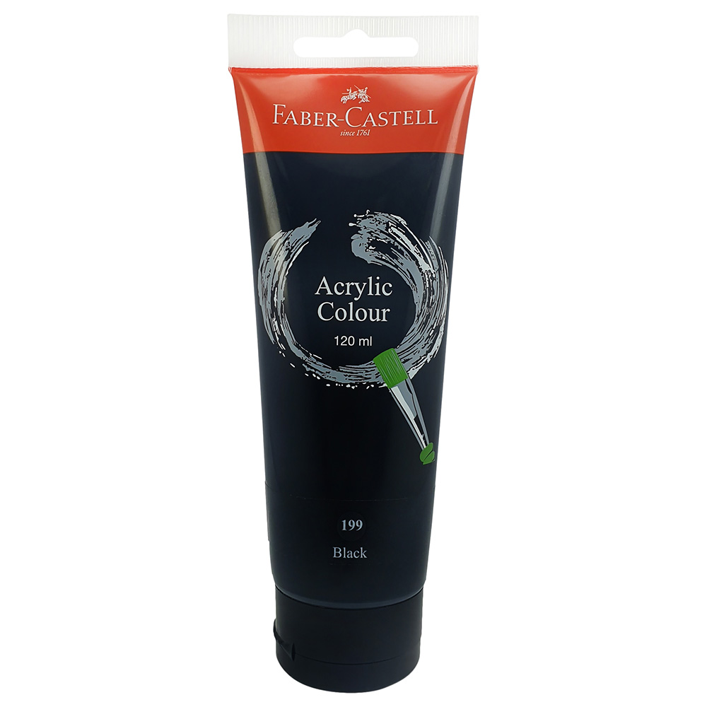 Buy Faber-Castell - Acrylic Color - 120Ml - Black in UAE | Mumzworld
