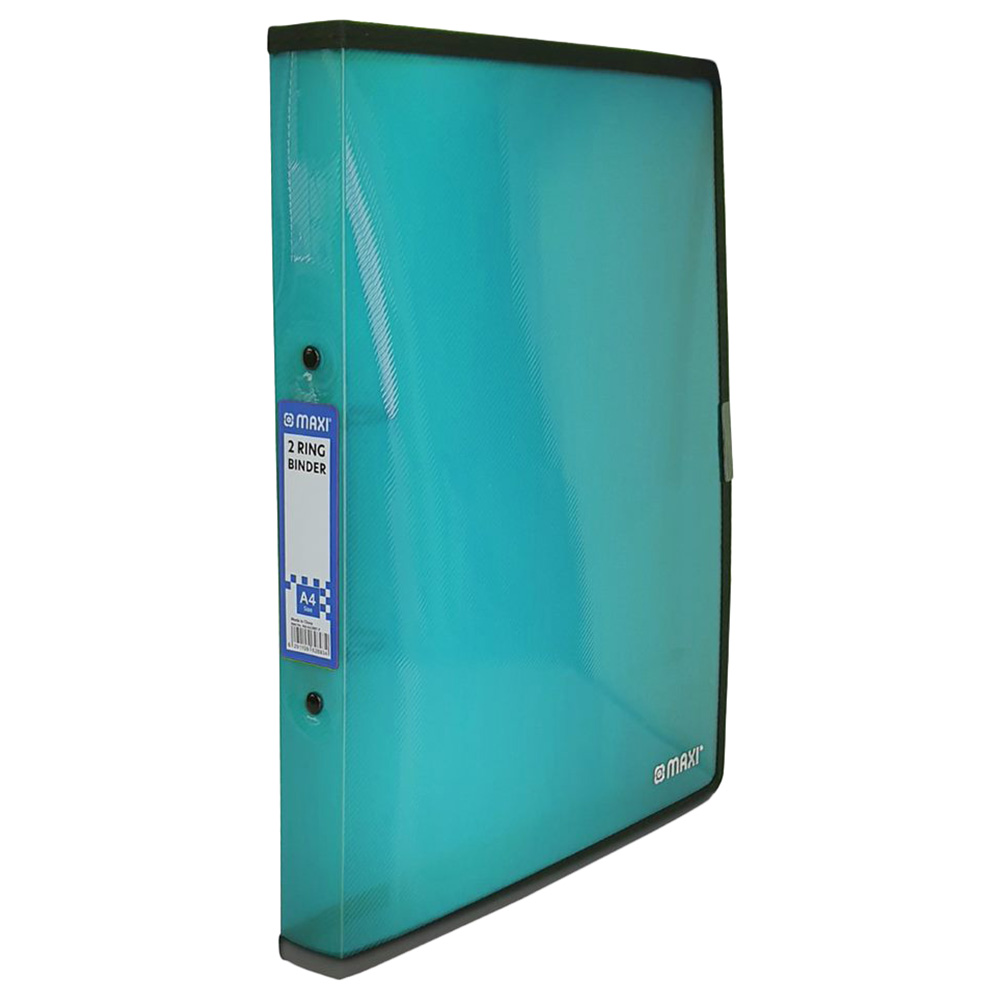 Buy Maxi - A4 Ring Binder with 2 Ring Translucent Turquoise in UAE ...