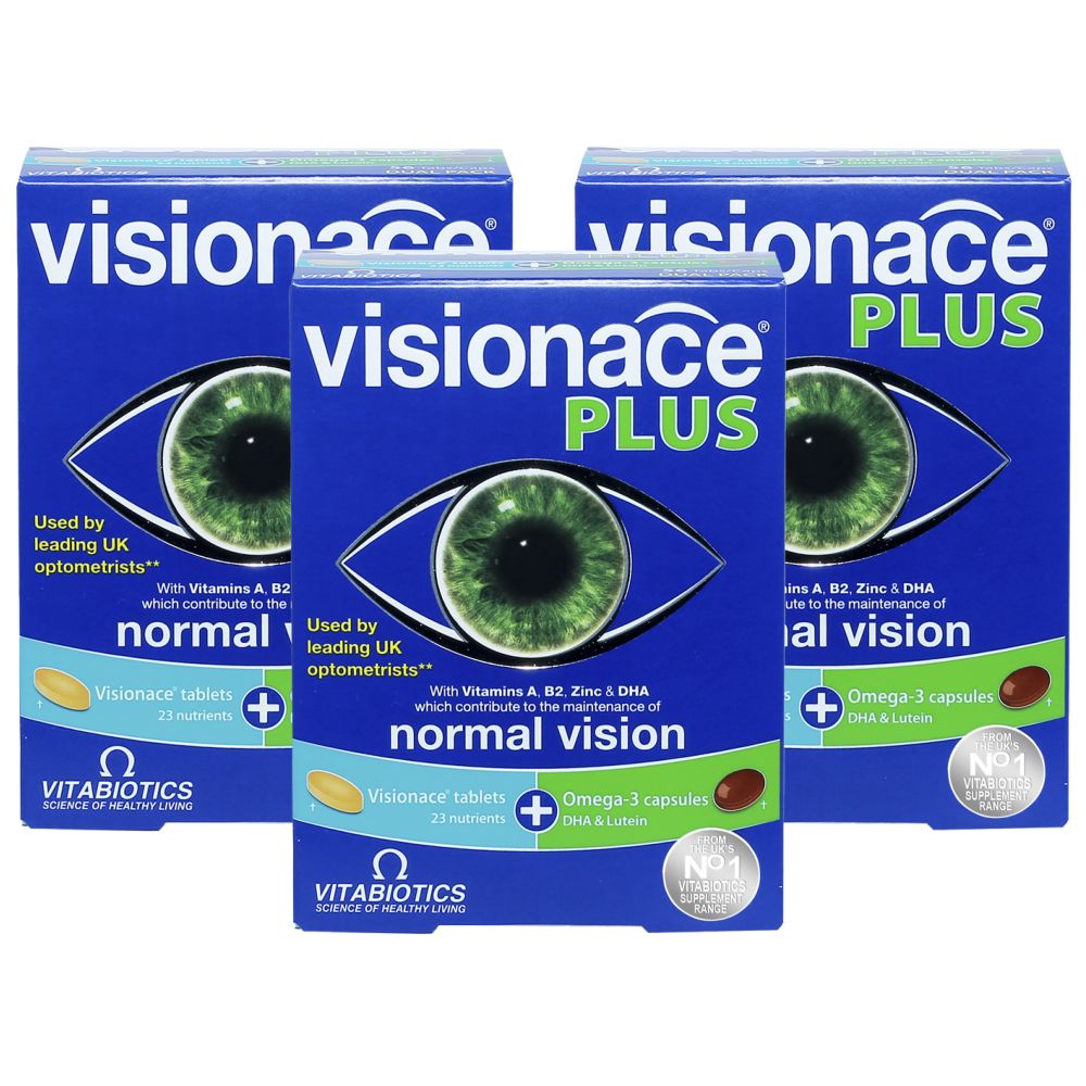 Vitabiotics - Visionace Plus 56 Tablets/Capsules Pack of 3 | Buy at Best Price from Mumzworld