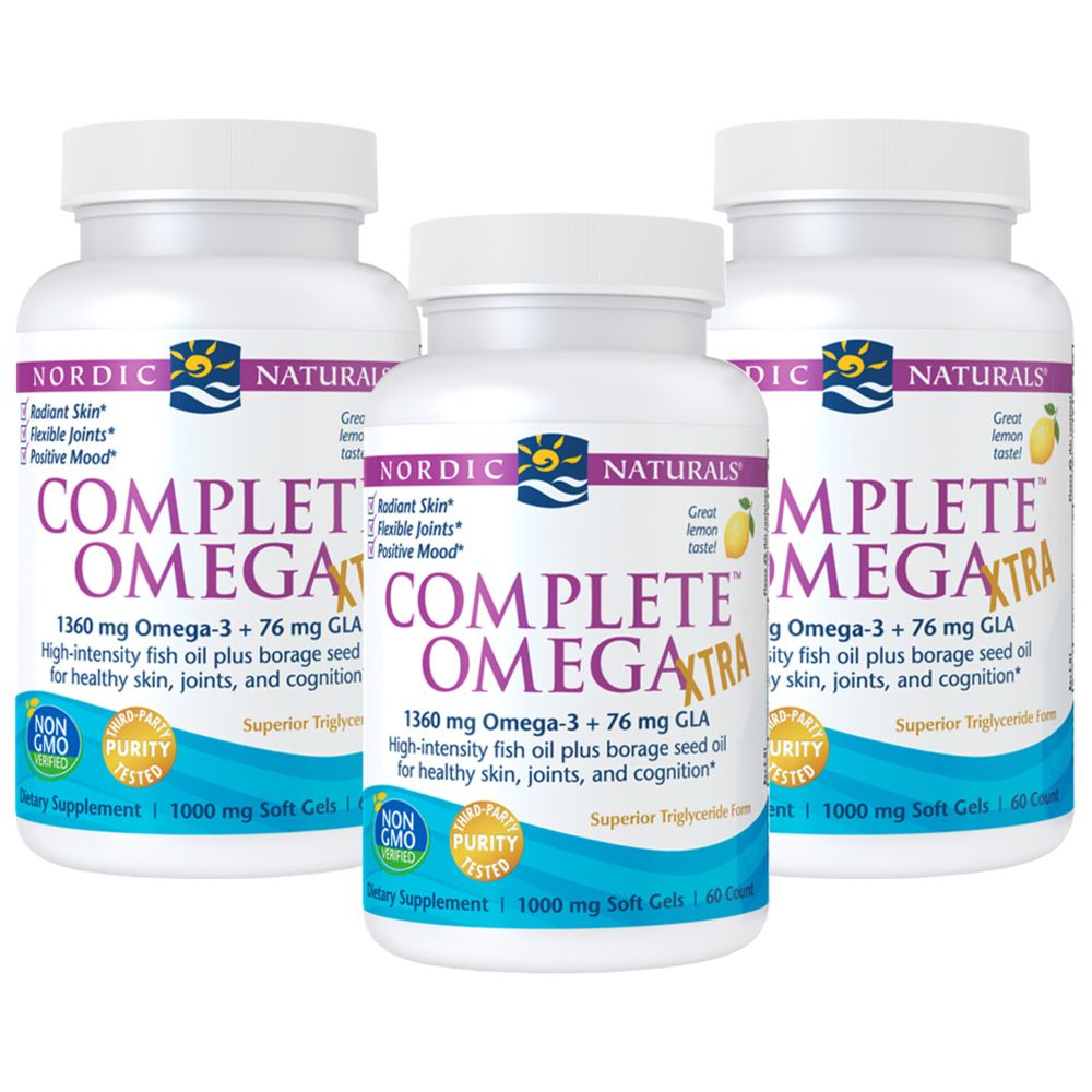 Buy Nordic Naturals - Complete Omega Xtra, 60 Softgels Pack of 3 Online ...