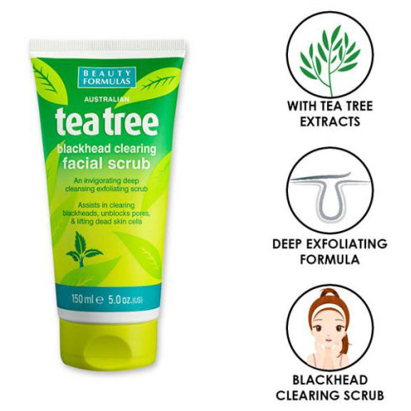 Beauty Formulas - Tea Tree Facial Scrub 150ml | Buy at Best Price from ...