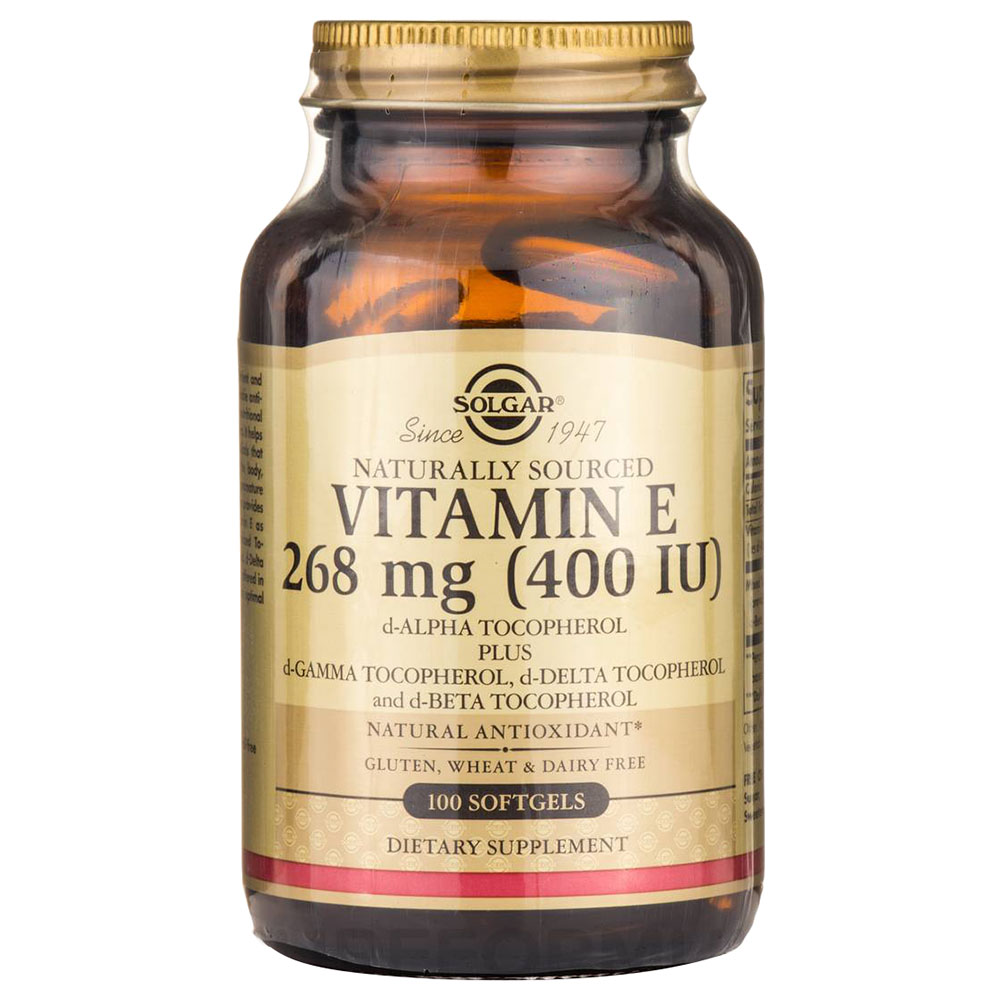 Buy Solgar Vitamin E 268mg (400 IU) 100 Mixed Softgels in UAE | Mumzworld