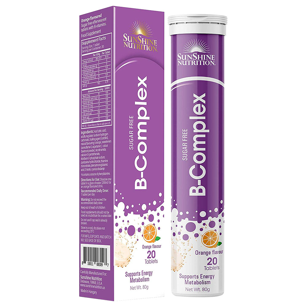Buy Sunshine Nutrition - B Complex Sugar Free Effervescent 20's in KSA ...
