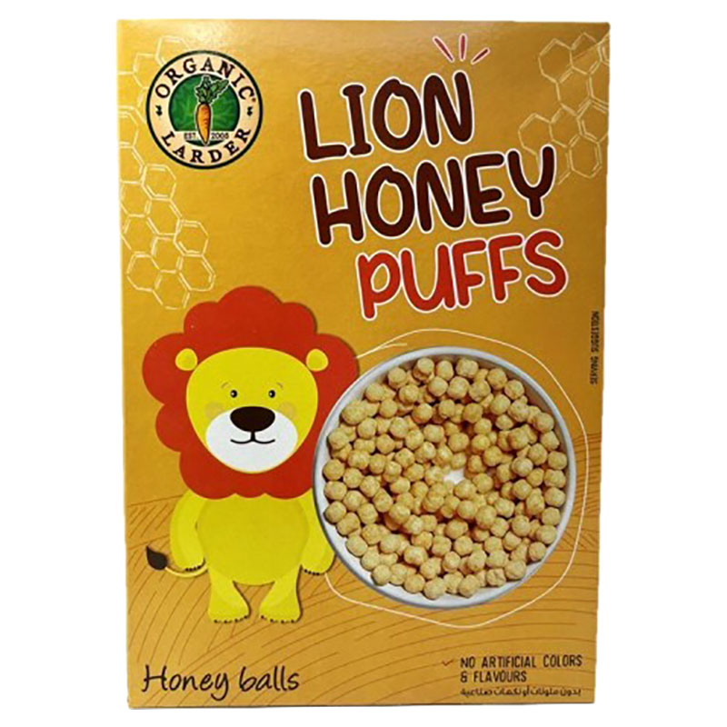Buy Organic Larder - Organic Lion Honey Puffs - 300g in UAE | Mumzworld