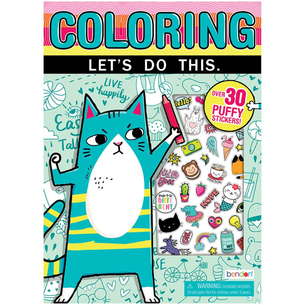 Buy Puffy Sticker Coloring And Activity Book in UAE | Mumzworld