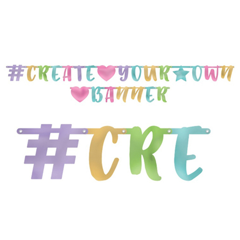 Amscan - Pastel Customizable Foil Banner | Buy at Best Price from Mumzworld