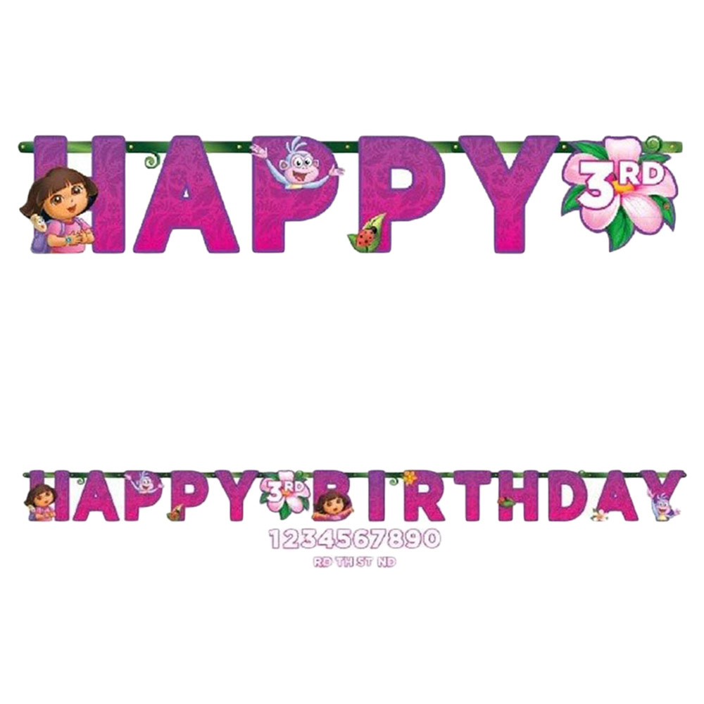 Buy Dora's Flower Adventure Jumbo Letter Banner Online | Mumzworld