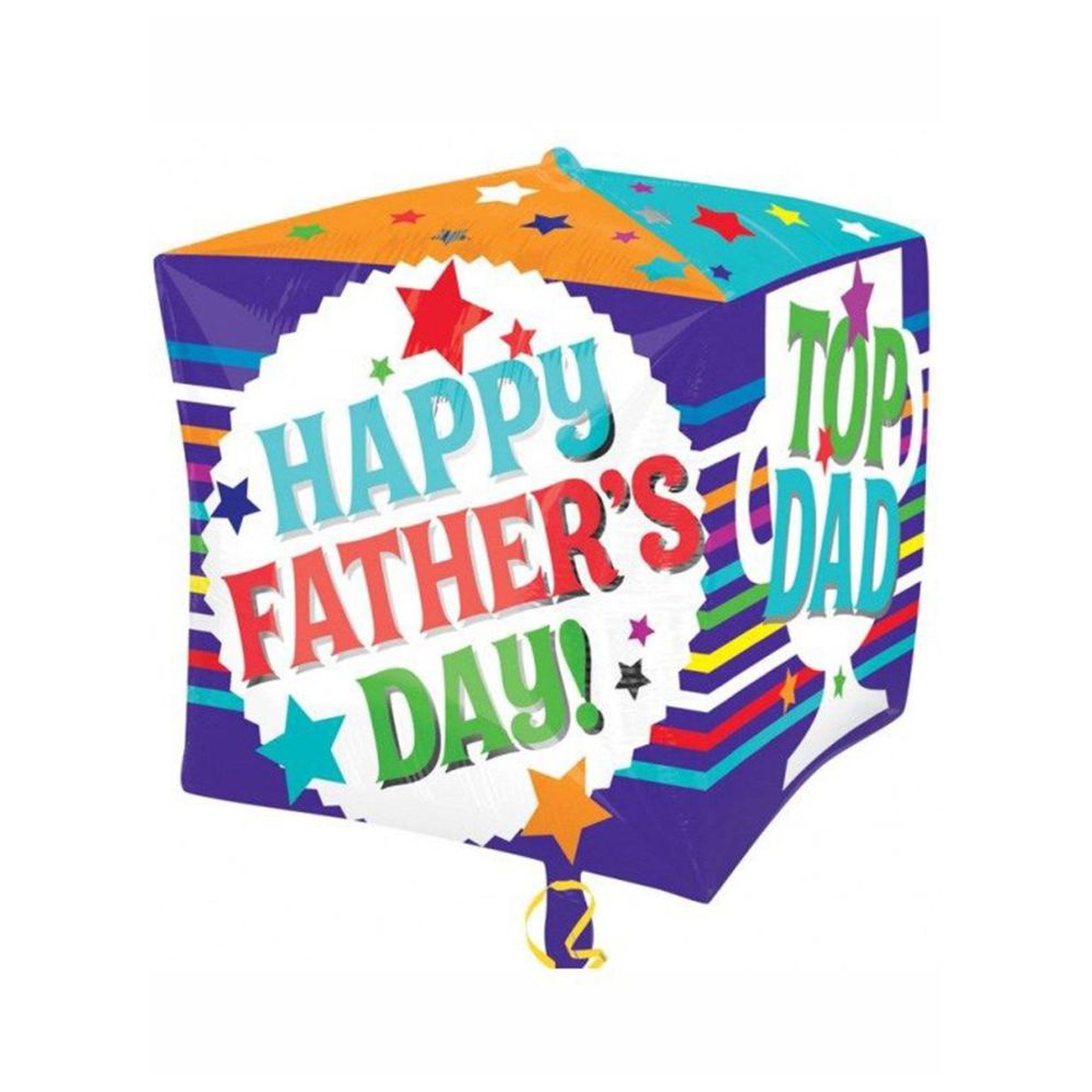 Buy Party Centre - Father's Day Messages Ultra Shape Cubez Balloon 15 ...