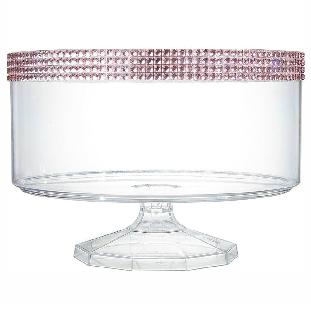 Amscan - Clear Plastic Small Trifle Container With Pink Gems | Buy at ...