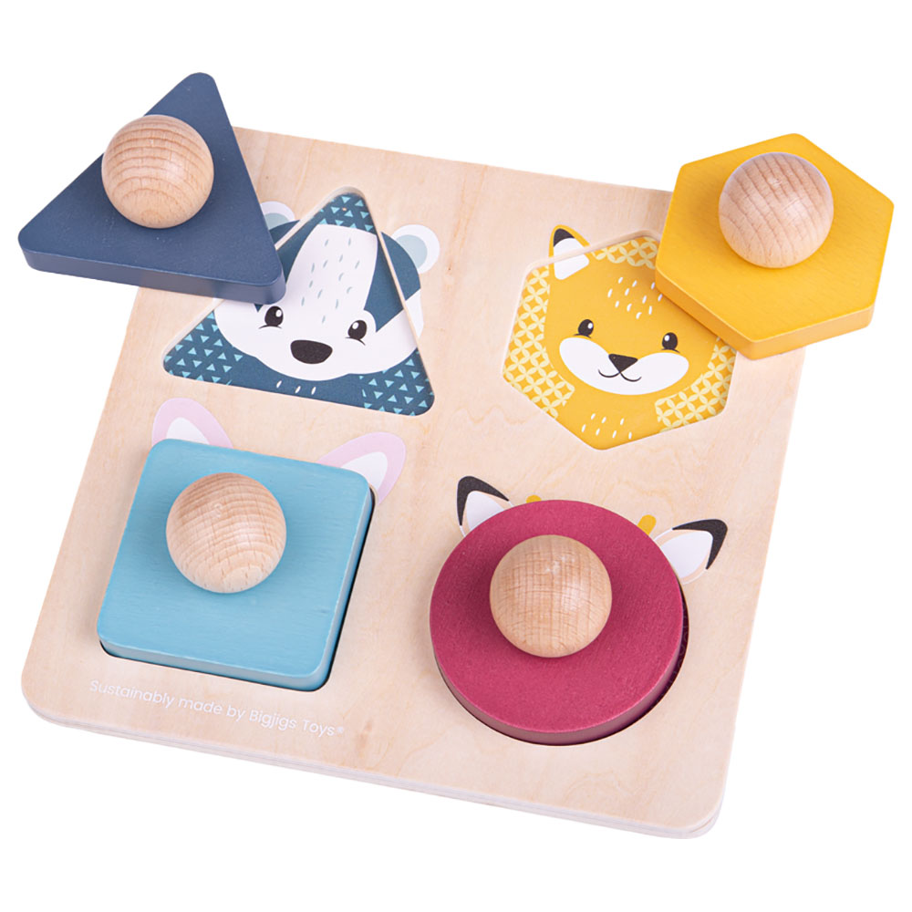 Bigjigs - Woodland Animal Shape Matching Puzzle