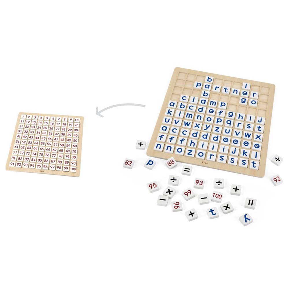 Buy Viga - Learn Alphabet & Maths Board Online | Mumzworld