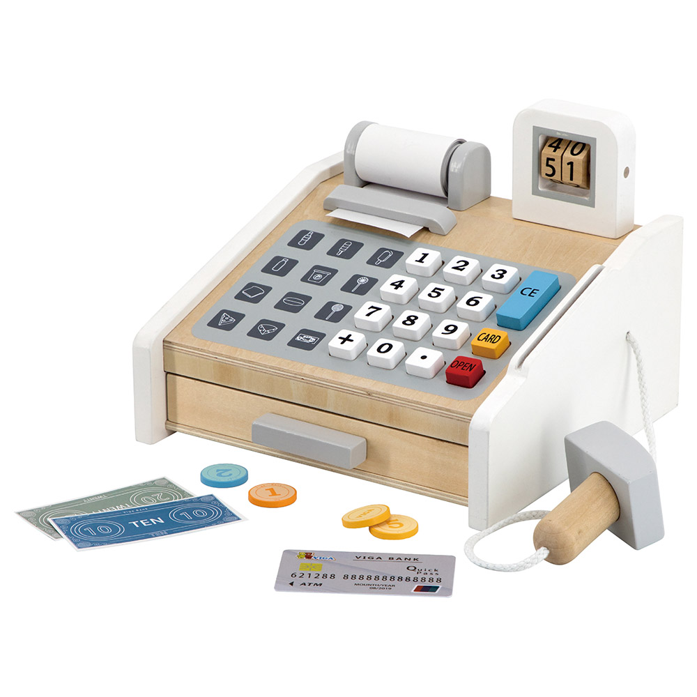 Buy Viga - Scandi Style Cash Register Online | Mumzworld