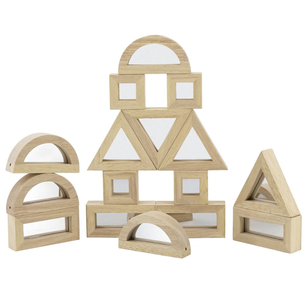 Viga - Geometric Wooden Mirrored Shape Blocks | Buy at Best Price from ...
