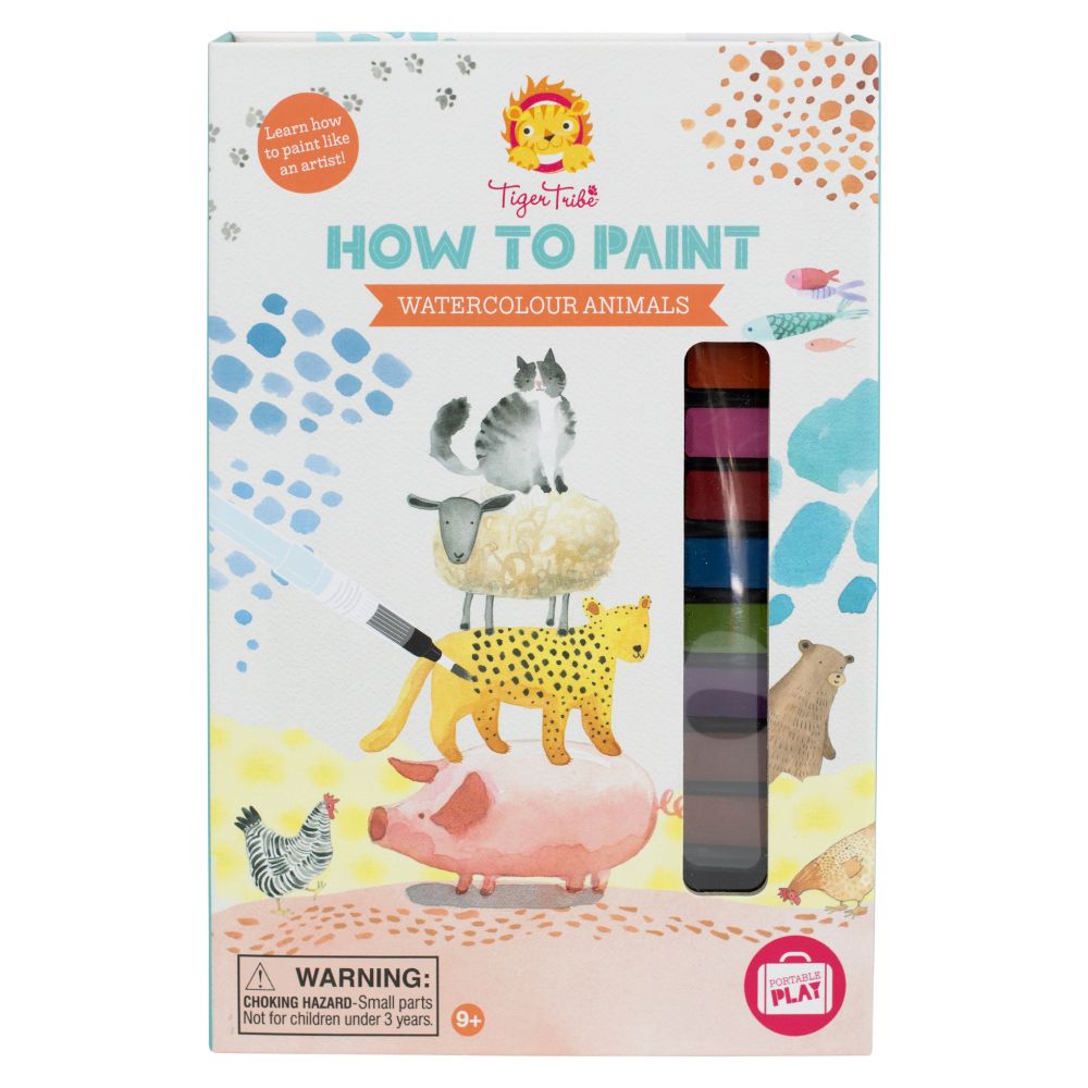Buy Tiger Tribe - How to Paint - Watercolour Animals in UAE | Mumzworld