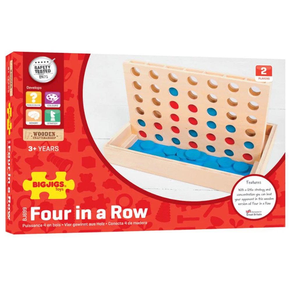 Buy Bigjigs - Four In A Row Board Game in KSA | Mumzworld