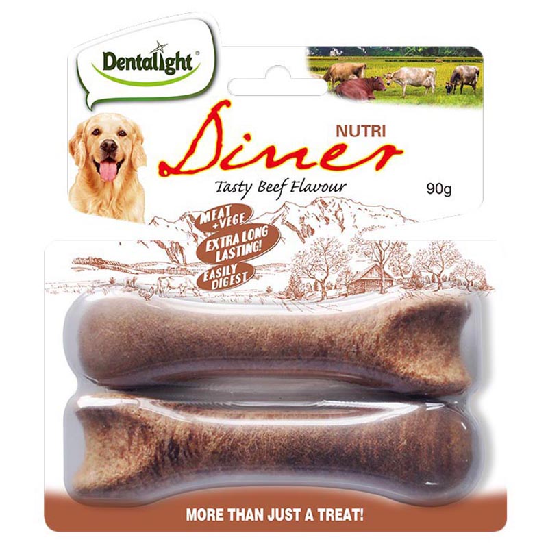 Buy Dentalight - 4.5" Nutri Diner Beef Flavour 90g - Pack of 2 in Oman | Mumzworld